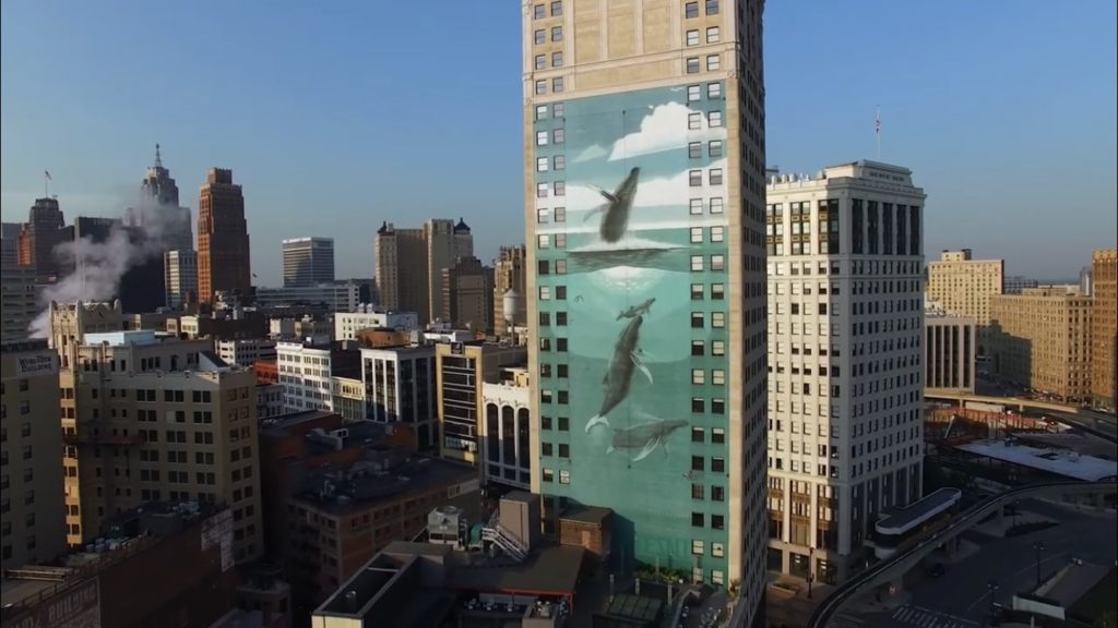 Environmental Artist Uses Large Scale Building Murals To Promote Marine ...